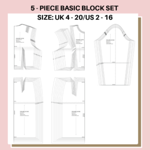 5 - PIECE BASIC SET BLOCK - DIGITAL PATTERN - DONLARRIE